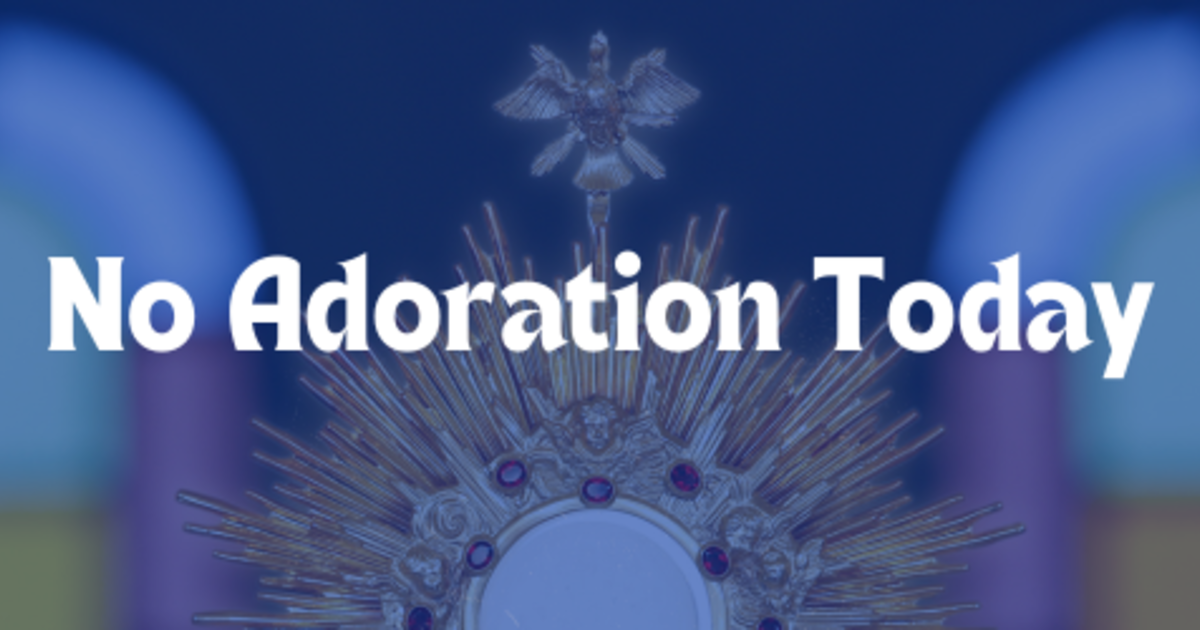NO Eucharistic Adoration | Our Lady Of Bethesda Retreat Center